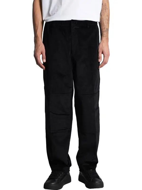 STATE OF ORDER Double Knee Velvet Pants - Black