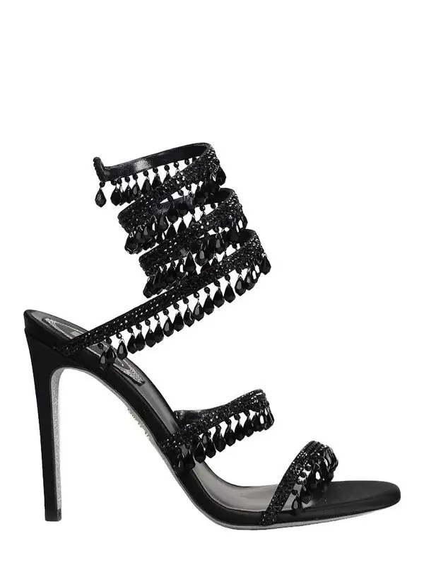 Rene Caovilla Chandelier Sandals - Black