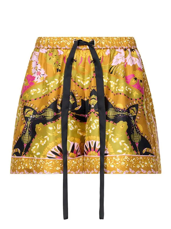 Diane Von Furstenberg Delfine Floral-print Silk Shorts - Rtmed