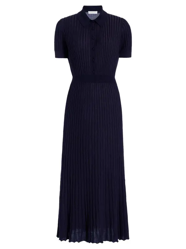 Gabriela Hearst Amor Knit Midi Dress - Dark Navy