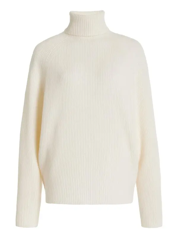 Gabriela Hearst Wigman Knit Turtleneck Sweater - Ivory