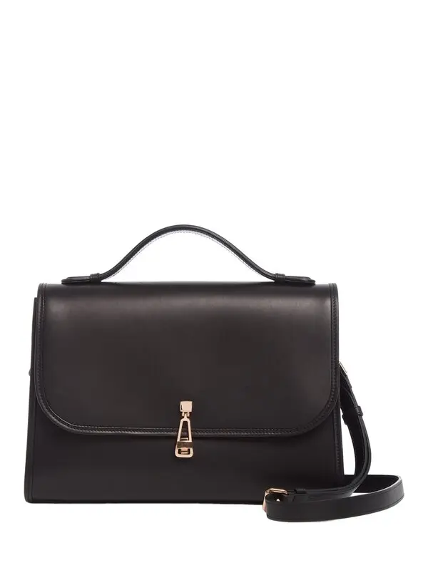 Gabriela Hearst Large Leonora Flap Bag - Black