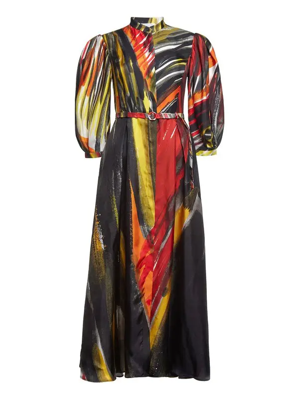 Gabriela Hearst Dexter Printed Silk Twill Shirtdress - Multi
