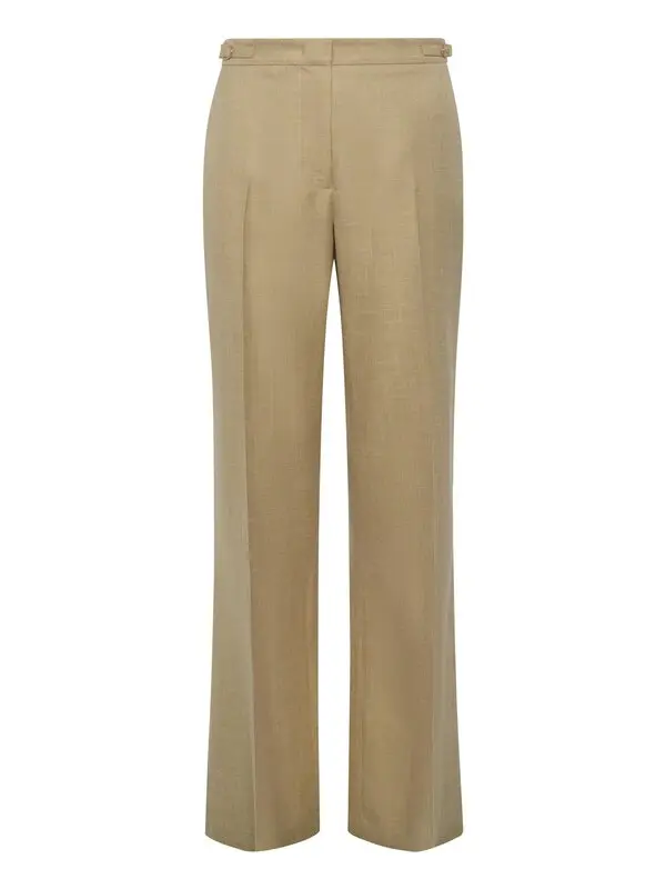 Gabriela Hearst Vesta Flare Pant - Hay