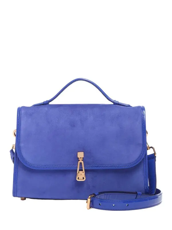 Gabriela Hearst Medium Leonora Flap Bag - Cobalt