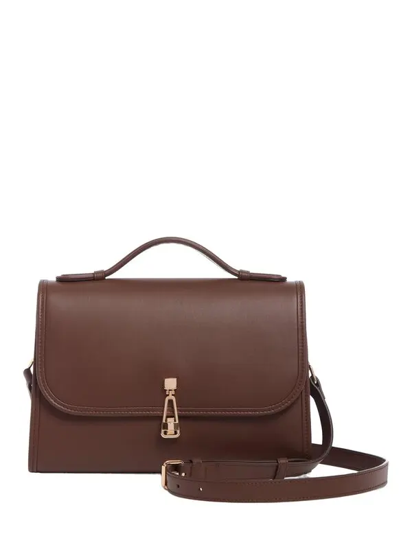 Gabriela Hearst Medium Leonora Flap Bag - Chocolate