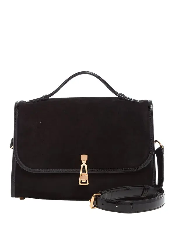 Gabriela Hearst Leonora Flap Bag - Black