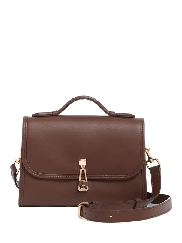 Gabriela Hearst Small Leonora Flap Bag - Chocolate
