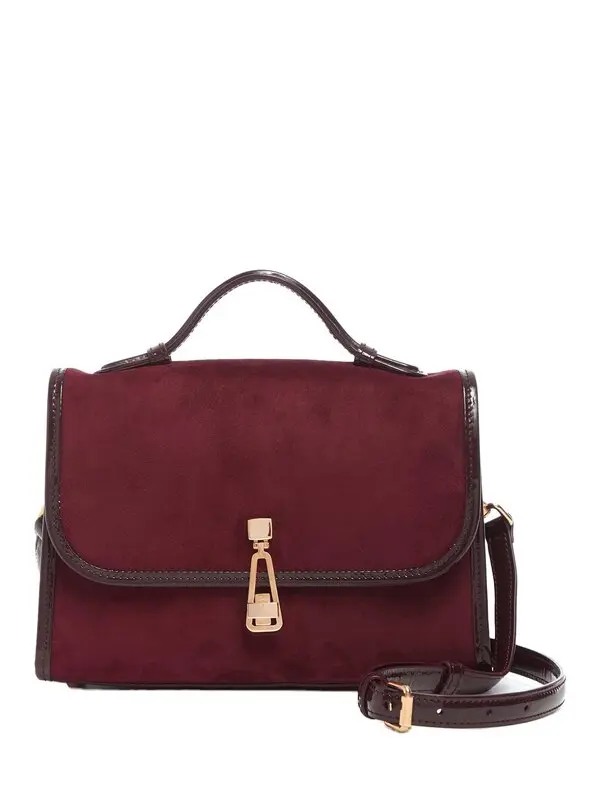 Gabriela Hearst Small Leonora Flap Bag - Bordeaux