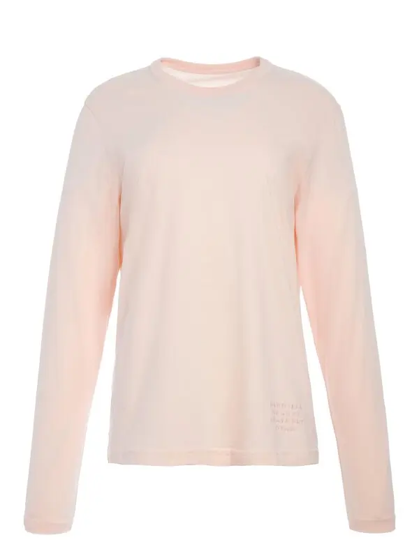 Gabriela Hearst Combe Long Sleeve T-shirt - Pale Blush