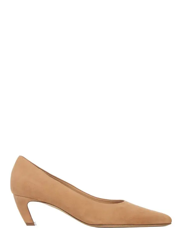 Gabriela Hearst Peggy Suede Pumps - Dark Camel