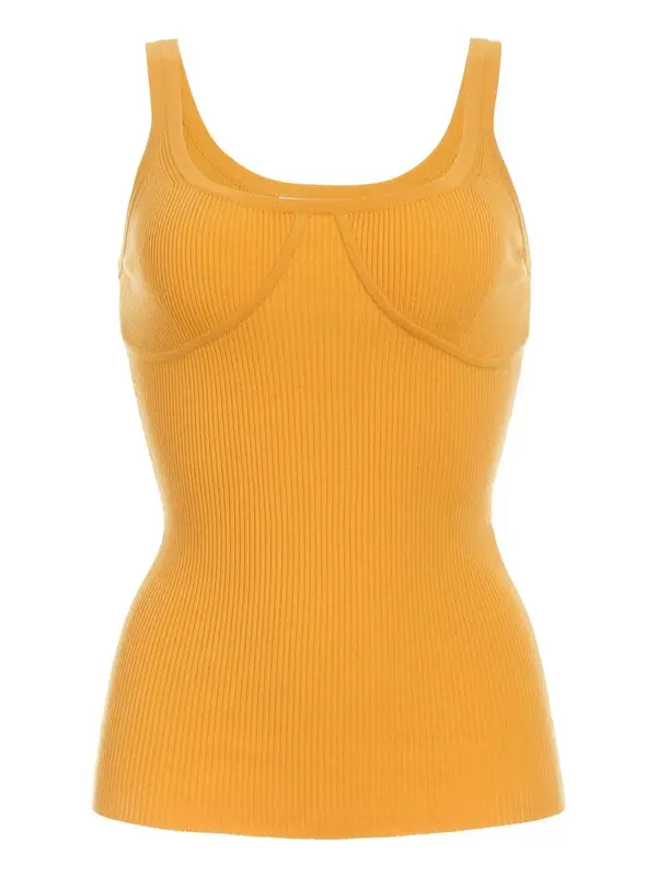 Gabriela Hearst Aurora Knit Tank Top - Yellow