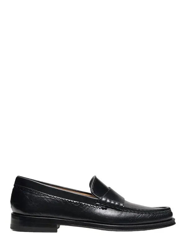 Gabriela Hearst Seren Leather Loafer - Black