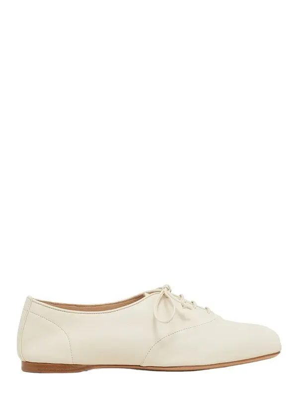 Gabriela Hearst Maya Oxford Flat - Ivory