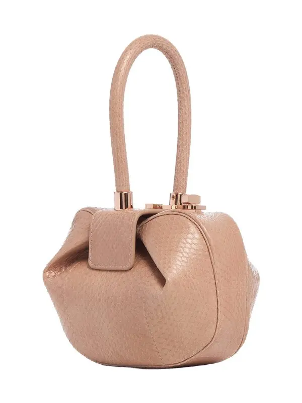 Gabriela Hearst Demi Snakeskin Top Handle Bag - Nude