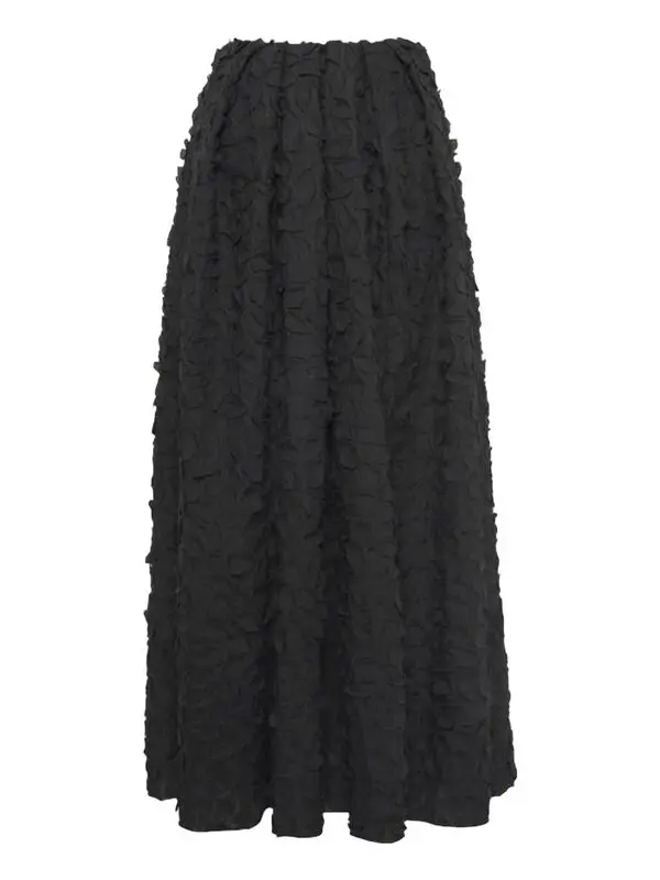 Gabriela Hearst Zelia Embroidered Maxi Skirt - Black