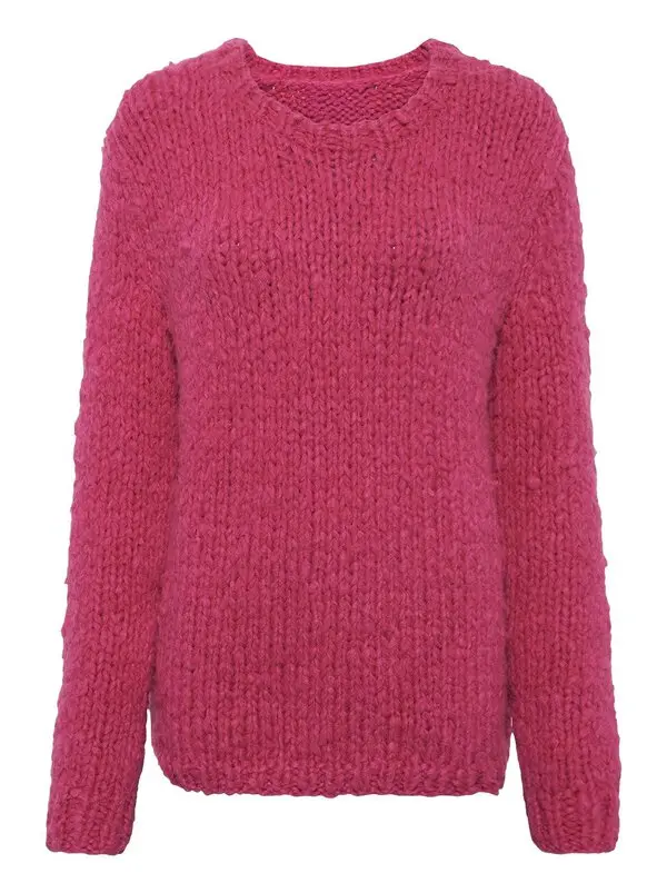 Gabriela Hearst Lawrence Knit Sweater - Fuchsia