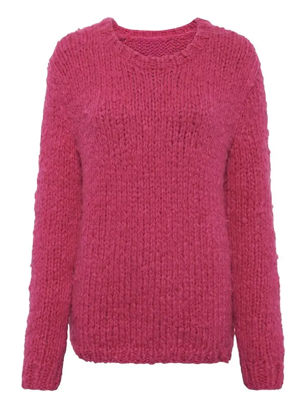 Gabriela Hearst Lawrence Knit Sweater - Fuchsia