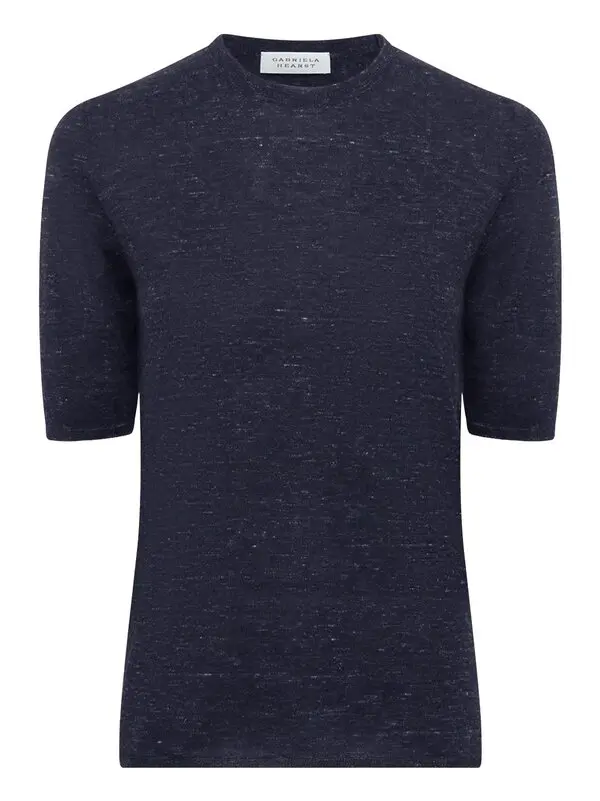 Gabriela Hearst Chryse Knit T-shirt - Navy