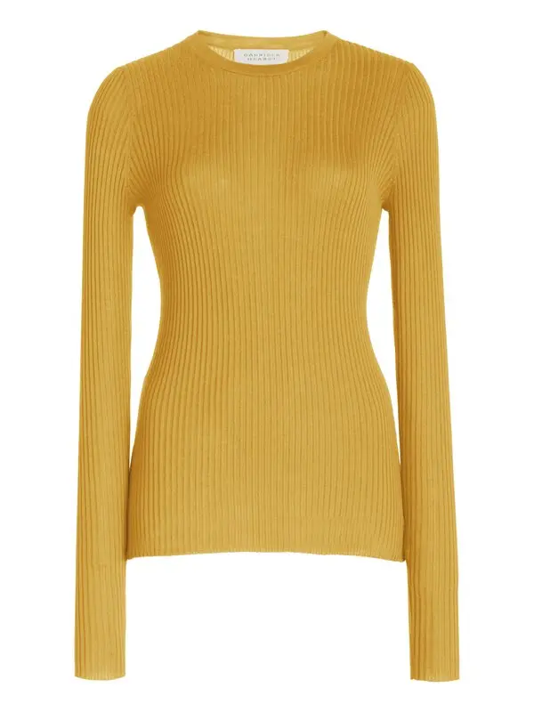 Gabriela Hearst Browning Crew Neck Sweater - Golden Birch