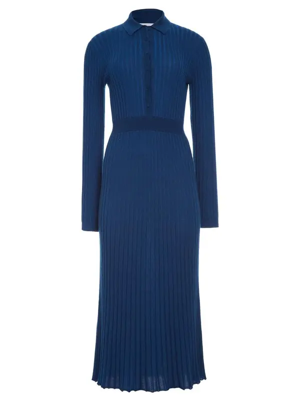Gabriela Hearst Ardor Knit Maxi Dress - Washed Denim