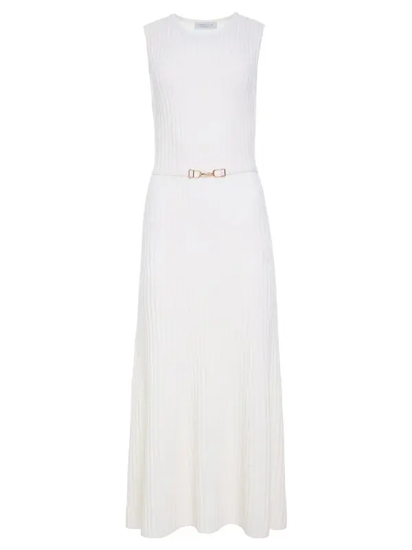 Gabriela Hearst Meier Knit Midi Dress - Ivory