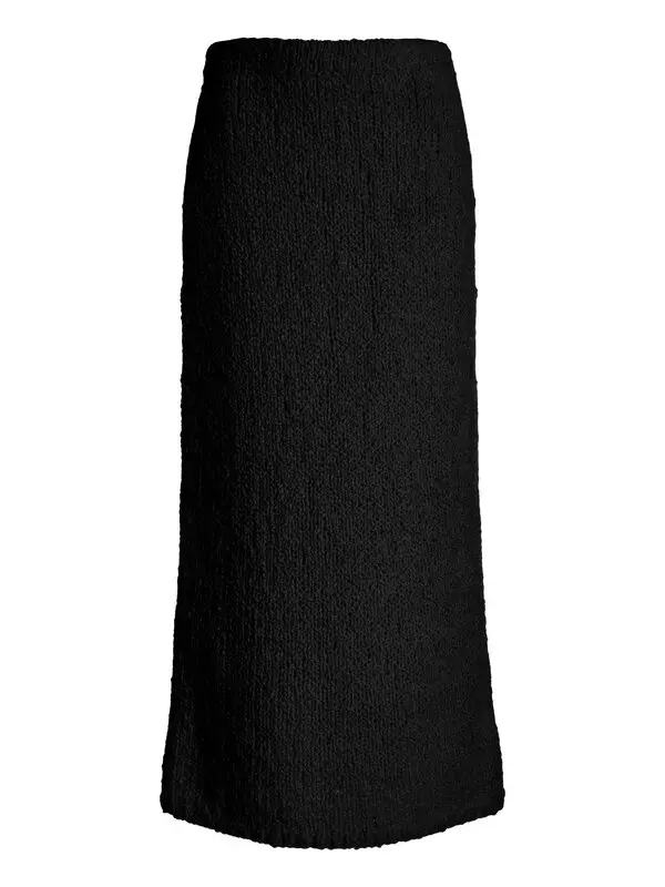 GABI Titan Knit Maxi Skirt - Black