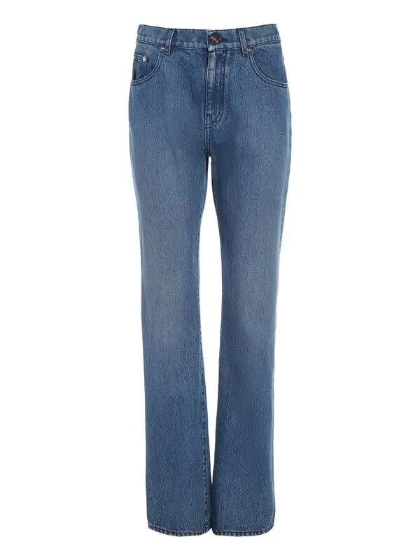 Gabriela Hearst Rey Straight-leg Jeans - Uruguayan Blue