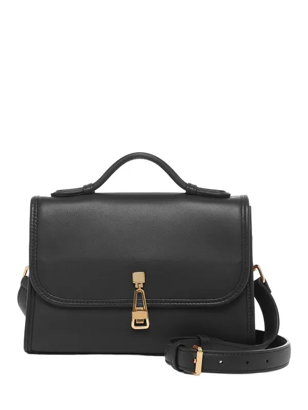 Gabriela Hearst Small Leonora Flap Bag - Black