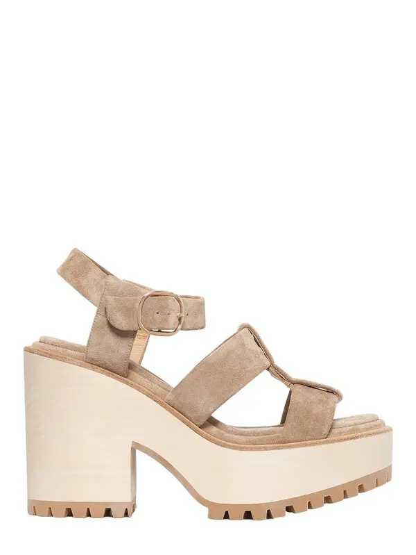 Gabriela Hearst Hera Platform Sandals - Sand