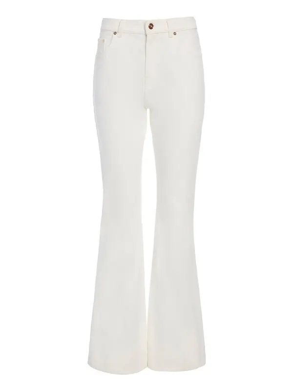Gabriela Hearst Willa Bootcut Jean - White