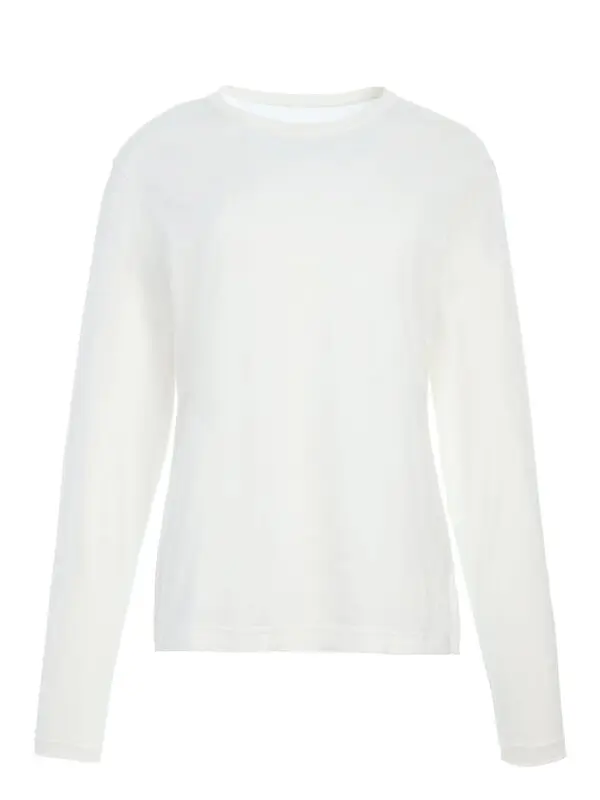 Gabriela Hearst Combe Long Sleeve T-shirt - White
