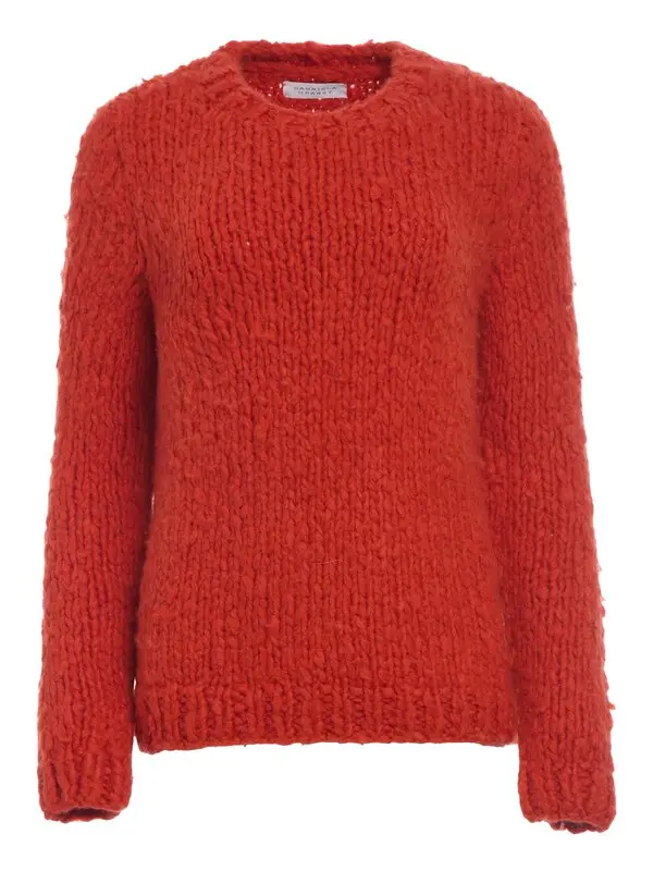Gabriela Hearst Lawrence Knit Sweater In Cashmere - Antelope Orange