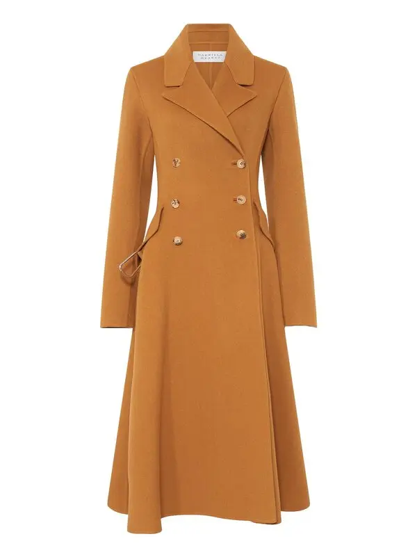 Gabriela Hearst Cantwell Coat In Recycled Cashmere - Yellow Ochre