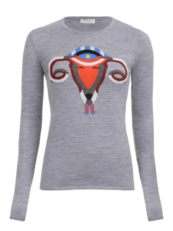 Gabriela Hearst Ram-ovaries Knit Sweater - Grey