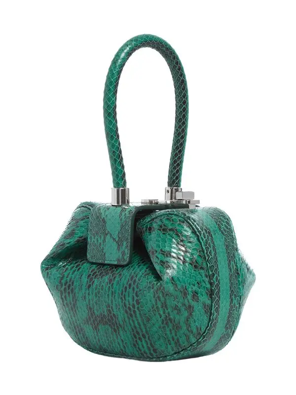 Gabriela Hearst Demi Bag In Snakeskin - Green