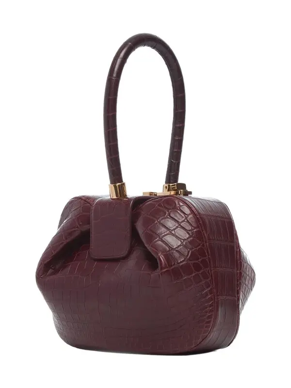 Gabriela Hearst Nina Bag In Crocodile Leather - Bordeaux