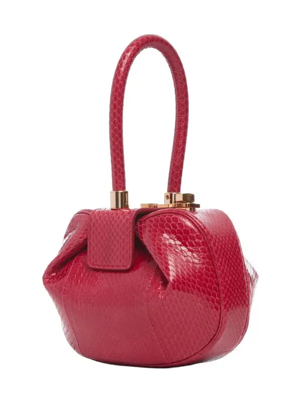 Gabriela Hearst Demi Bag In Snakeskin - Red