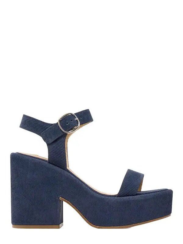 Gabriela Hearst Iman Platform Sandals - Navy