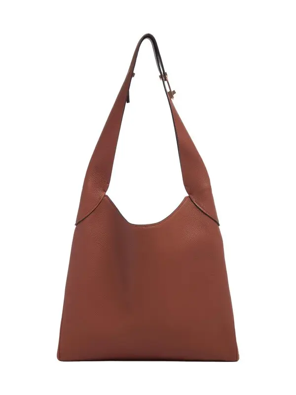 Gabriela Hearst Small Hobo Bag In Nappa Leather - Cognac