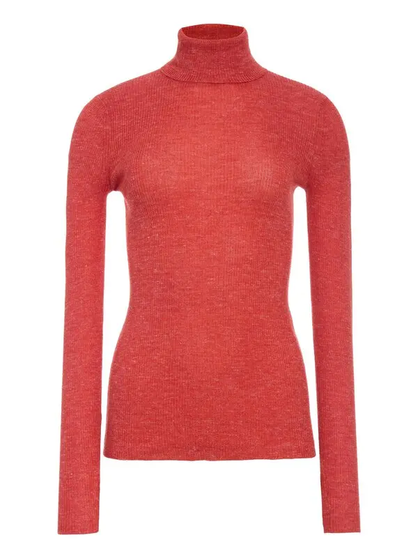 Gabriela Hearst Aldona Knit Turtleneck - Antelope Orange