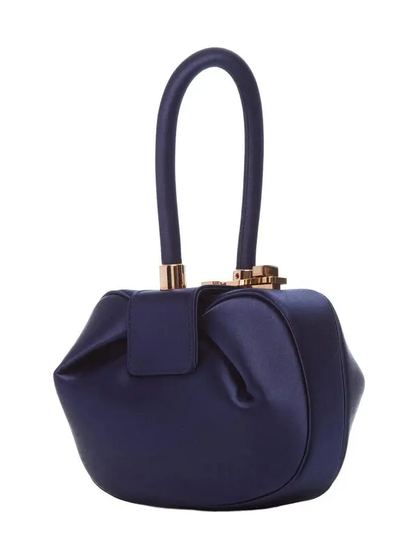 Gabriela Hearst Demi Satin Bag - Sapphire