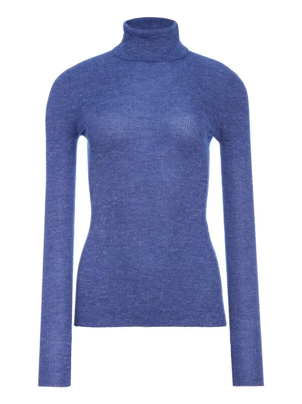 Gabriela Hearst Aldona Knit Turtleneck - Cobalt