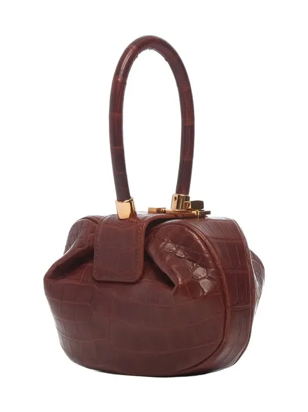 Gabriela Hearst Demi Bag In Crocodile Leather - Cognac