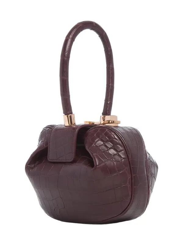 Gabriela Hearst Demi Bag In Crocodile Leather - Bordeaux