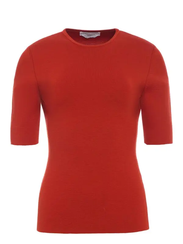 Gabriela Hearst Andrius Knit Top - Antelope Orange