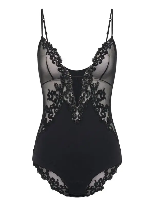 Gabriela Hearst Wynona Bodysuit - Black
