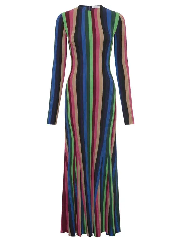 Gabriela Hearst Affinity Knit Maxi Dress - Multi