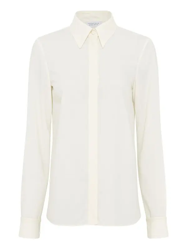Gabriela Hearst Cruz Cashmere Shirt - Ivory
