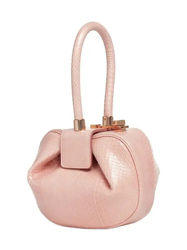 Gabriela Hearst Demi Bag In Snakeskin - Pink